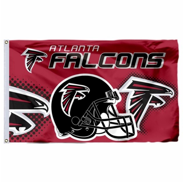 Atlanta Falcons Flag USA With Stars and Stripes NFL Flag 3x5 ft custom ...