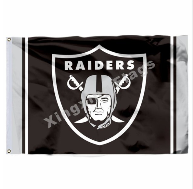 Oakland Raiders Column Flag 3x5ft Polyester NFL Banner Flying Size No.4 ...