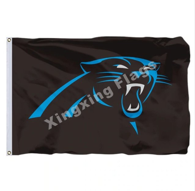 Carolina Panthers Logo Flag 3x5ft Polyester NFL Banner Flying Size No.4 ...
