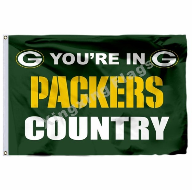You're In Packers Country Flag 3x5ft Polyester NFL1 Banner Flying Size ...