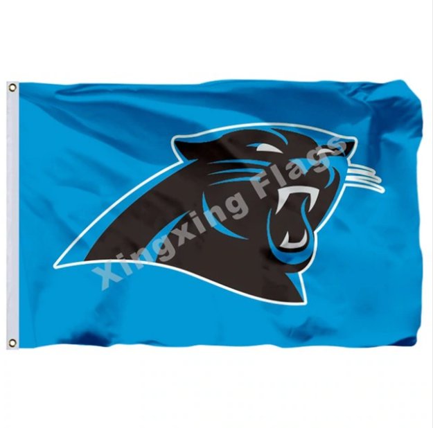 Carolina Panthers Logo Flag 3x5ft Polyester NFL Banner Flying Size No.4 ...