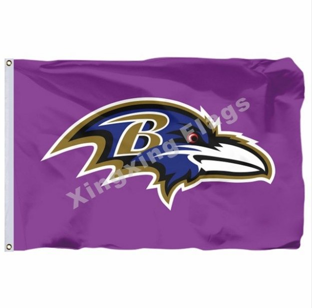 Baltimore Ravens Flag 3ft X 5ft Polyester NFL1 Banner Flying Size No.4 ...