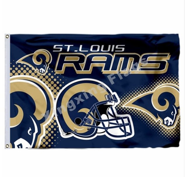 St. Louis Rams New Wordmark Flag 3x5ft Polyester NFL1 Banner Flying ...
