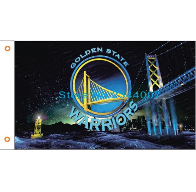 Golden State 3x 5ft flag polyester NBA Banner Flag 102