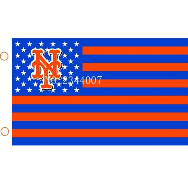 Nueva York Mets stars stripes Flag 3X5FT 90 x 150 cm 100% poliester ...