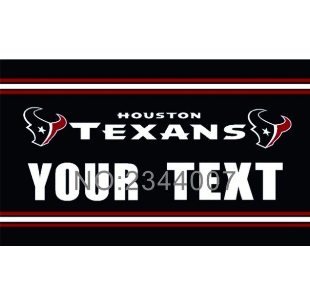 Houston Texans Custom Your Text Flag 3x5ft Polyester NFL Team Banner ...