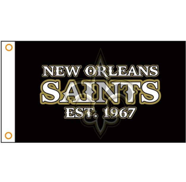 new orleans saints Flag 3ft x 5ft Polyester NFL Banner Flying Custom ...
