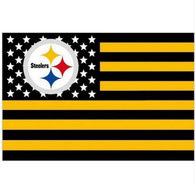 Pittsburgh Steelers USA star stripe NFL Premium Team Football Flag 3 X ...
