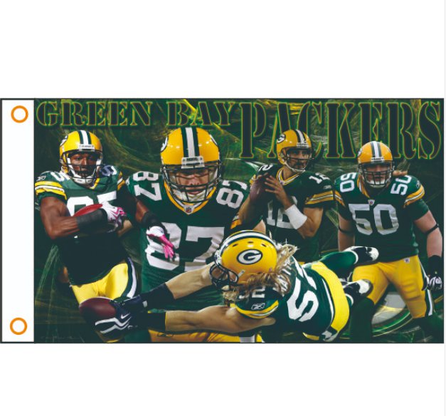 Green Bay Packers Flag 3ft x 5ft Polyester NFL Banner Flying Custom ...