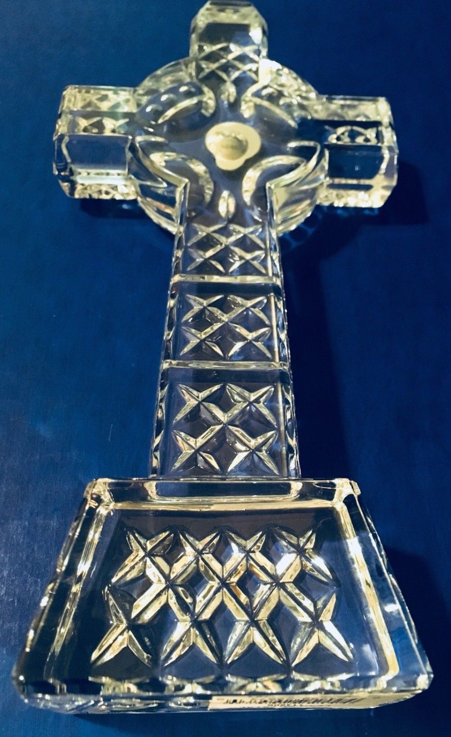 Waterford Crystal Celtic Cross Made in Ireland 8 Inches Tall Perfect ...