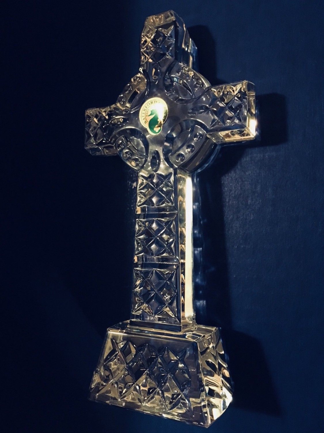 Waterford Crystal Celtic Cross Made in Ireland 8 Inches Tall Perfect ...