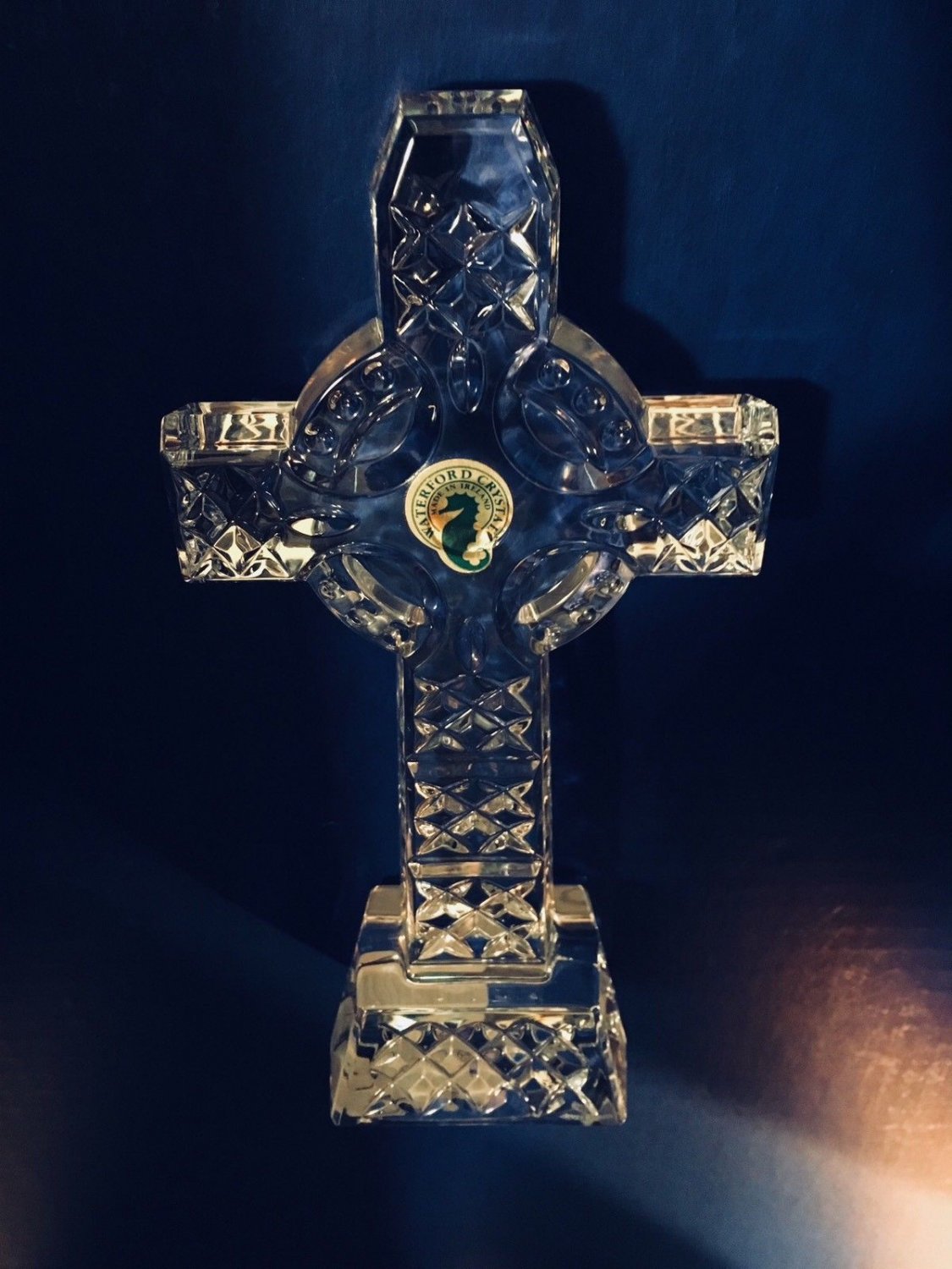 Waterford Crystal Celtic Cross Made in Ireland 8 Inches Tall Perfect ...