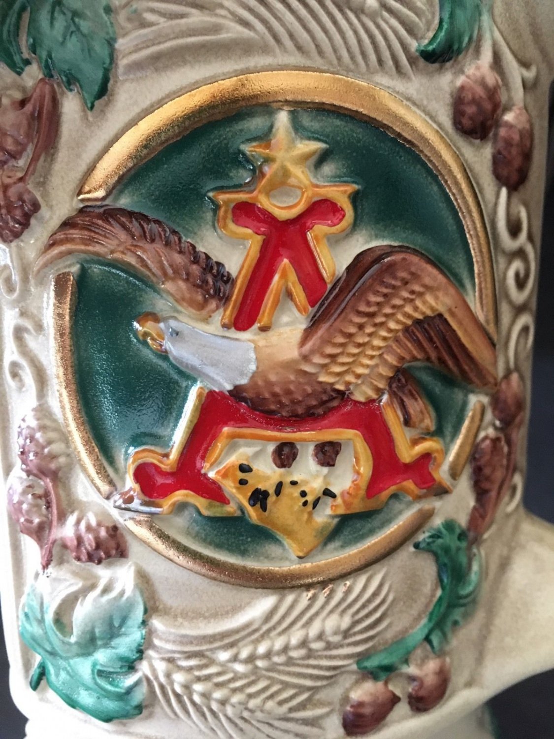 Stein Lidded Anheuser-Busch Club CB16 HERITAGE Series BEVO MILL. COA