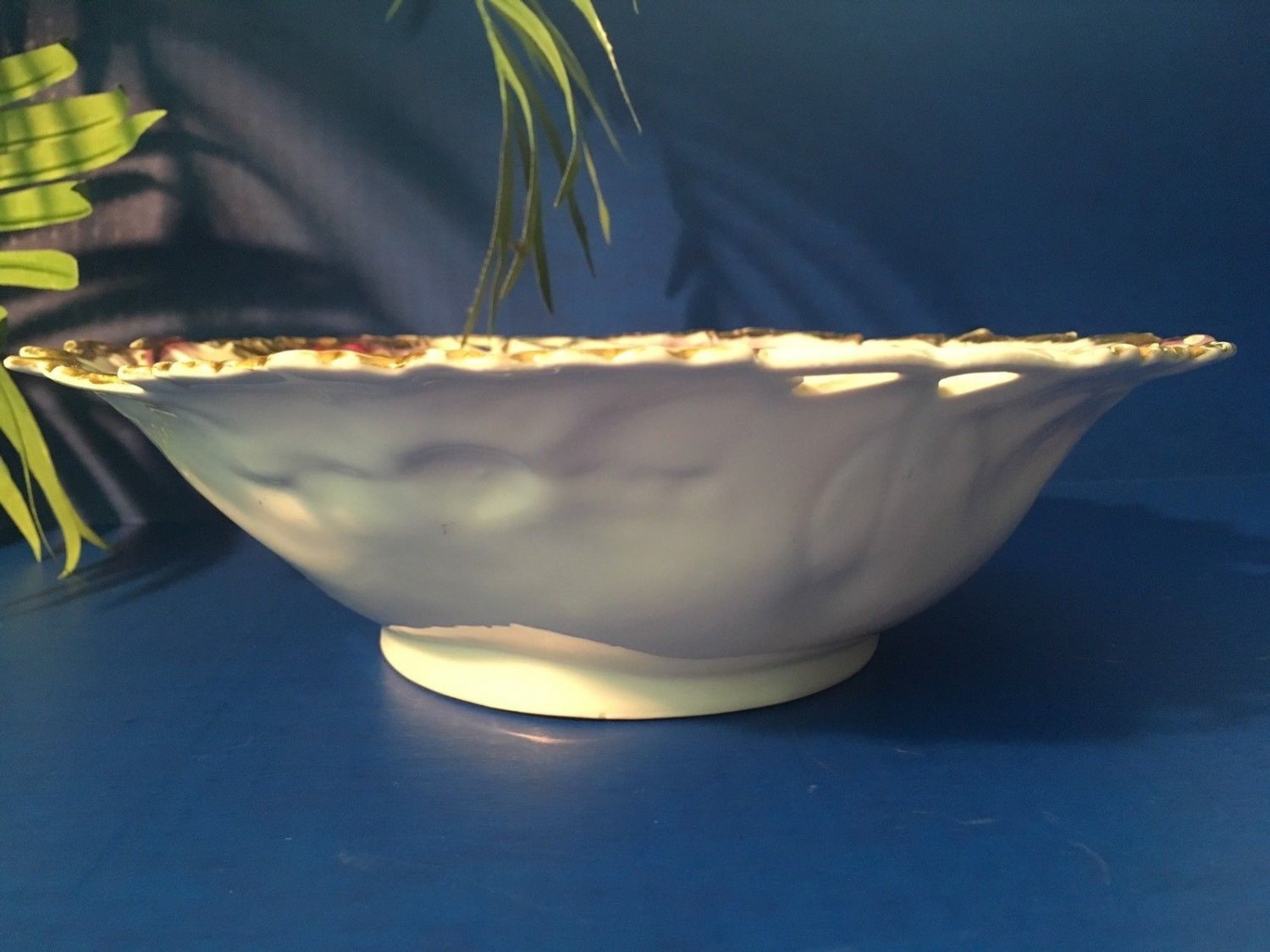 VINTAGE IPF Germany c1903-30 Porcelain Bowl Floral Iridescent ...
