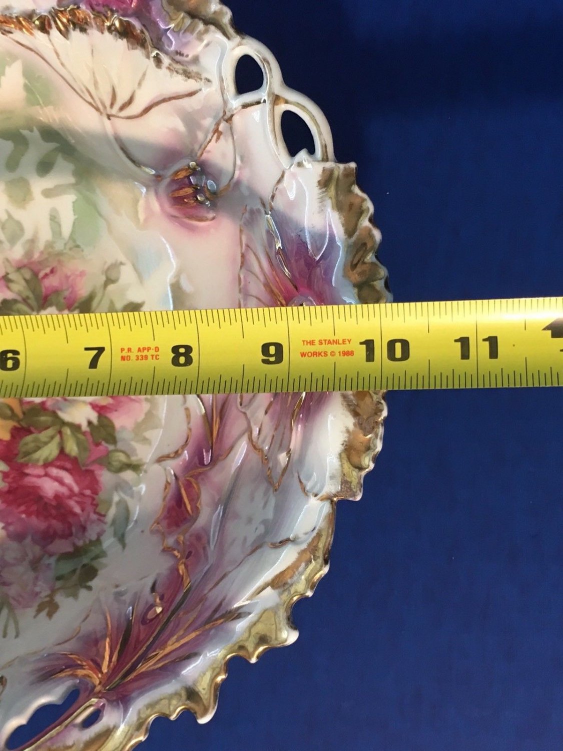 VINTAGE IPF Germany c1903-30 Porcelain Bowl Floral Iridescent ...