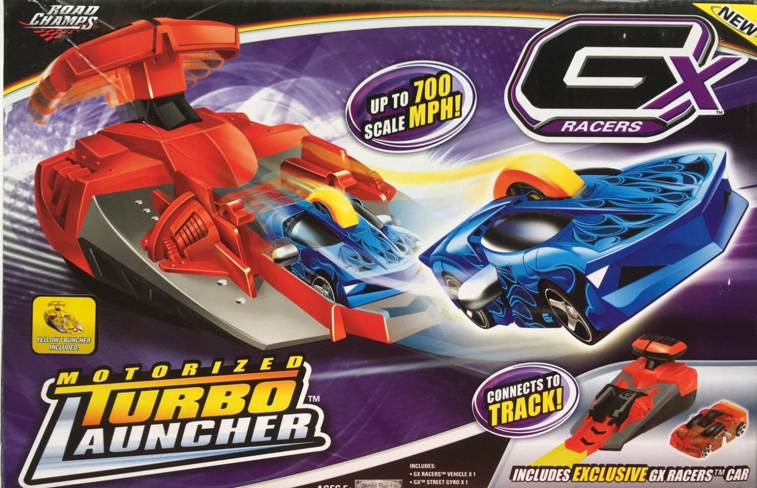 Gx Racers Motorized Turbo Launcher, Jakks Pacific Road Champs