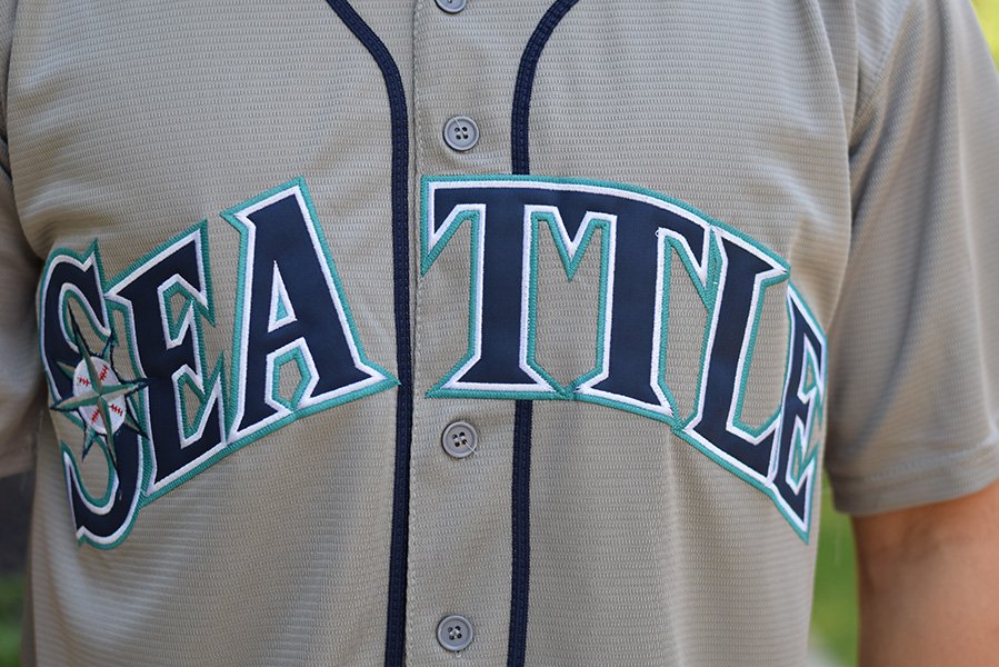 Men's Edgar Martinez Seattle Mariners Gray Flex Base Road Jersey