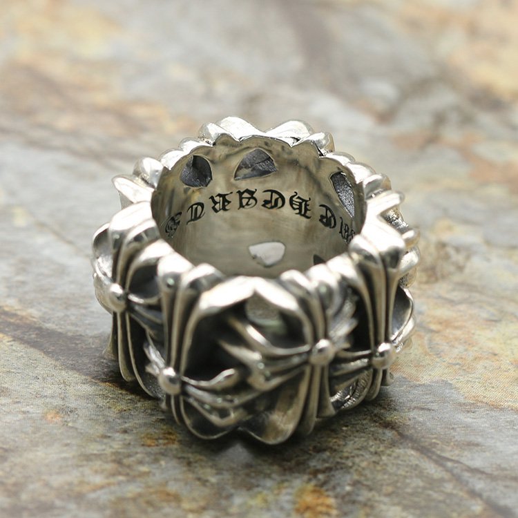 S925 Sterling Silver rock, punk, fashion ring, chrome hearts square ...