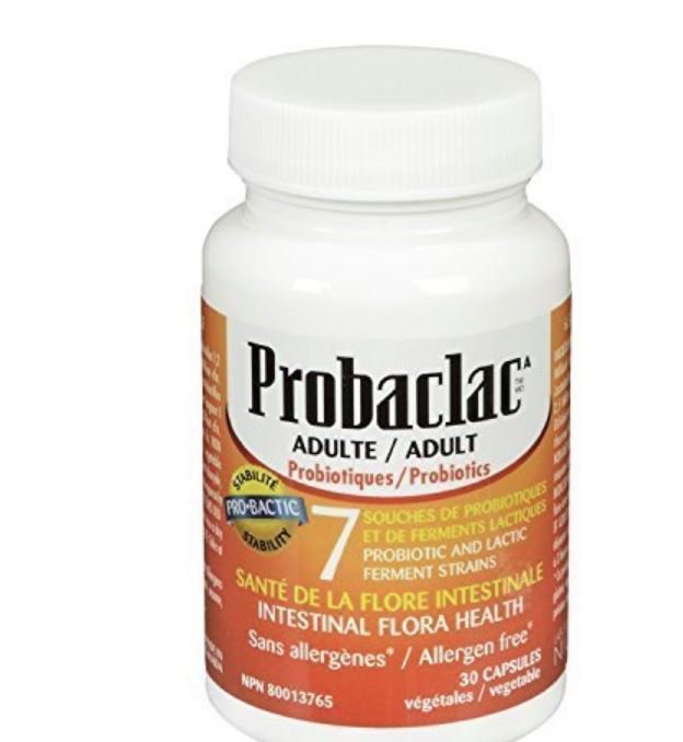 Probaclac Flora Adult Probiotic with Prebiotic Fibers, Multi-Strain,30 ...