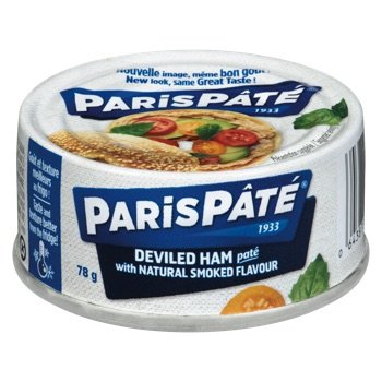 Paris Paté Deviled Ham Smoked Spread 12 Tins 78g Made and shipped from ...