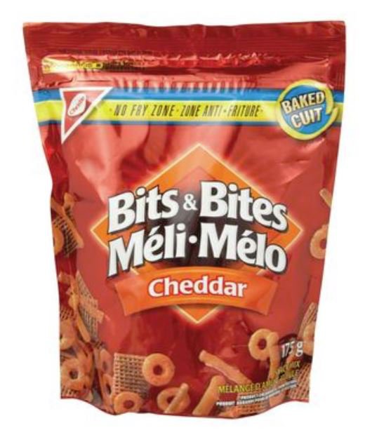 Bits&Bites Cheddar flavoured snack mix BAKED SNACK MIX 4 X 175G Canada