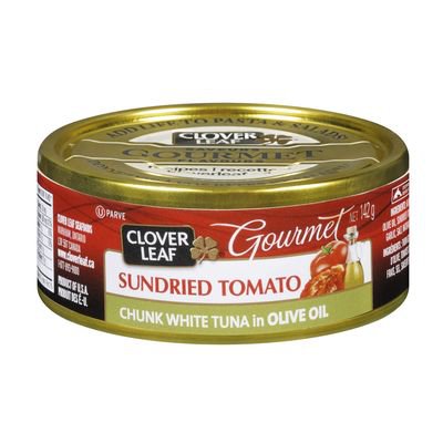 CLOVER LEAF Gourmet White tuna chunks in olive oil with sundried ...