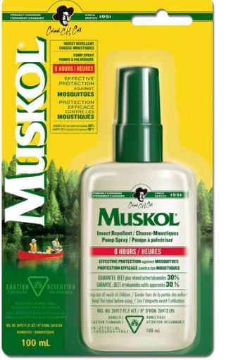 Muskol Insect Repellent 30% Deet Pump Spray 2x 100ml From Canada