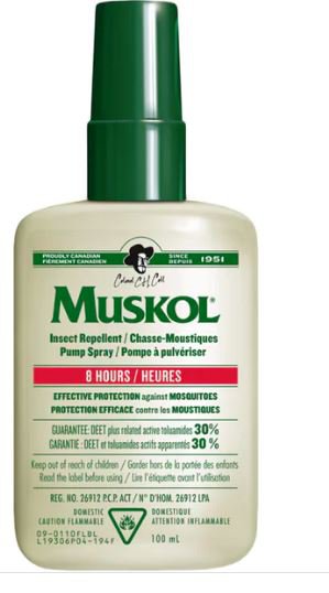 Muskol Insect Repellent 30% Deet Pump Spray 2x 100ml From Canada