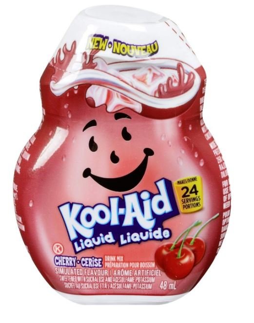 Kool-Aid Liquid Drink Mix, Cherry, liquid Flavor Enhancer 48mL X 5 (24 ...