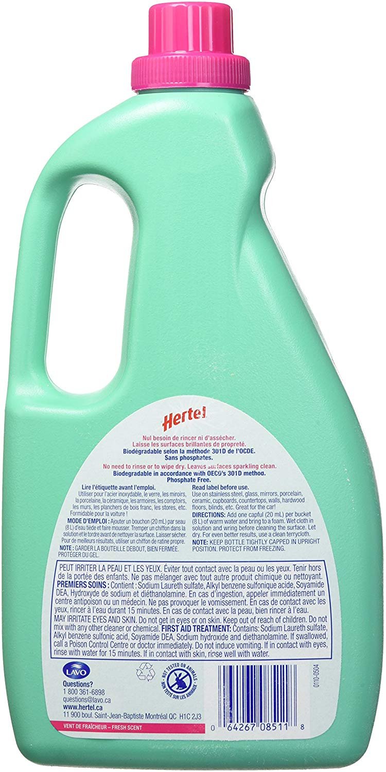 HERTEL HERTEL Cleaner - "Hertel Multi" Fresh Scent Cleaner 800 ml x 6 ...