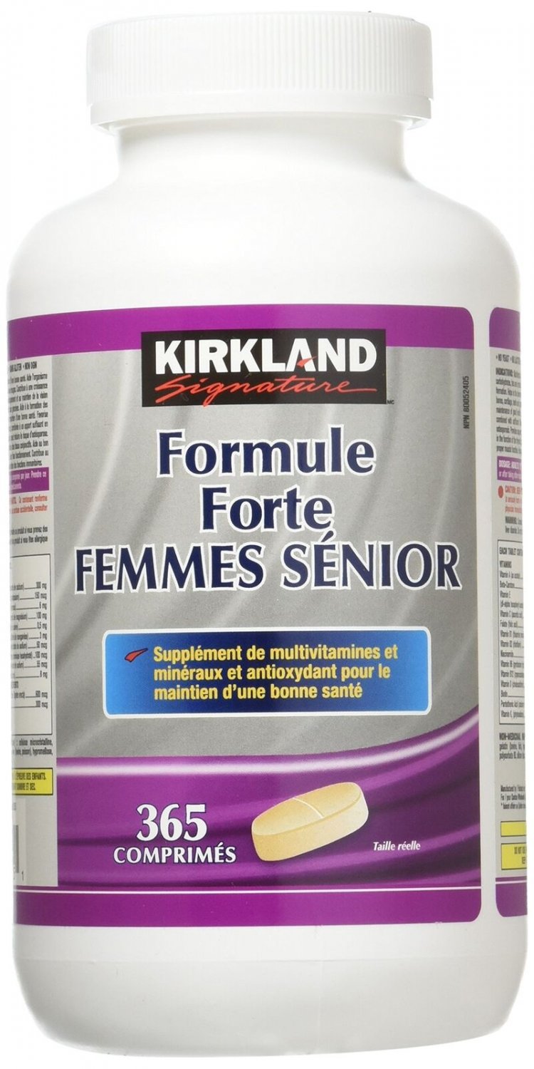 2x 365 capsules Kirkland Formula Forte Senior Women, 365 Tablets 365 ...