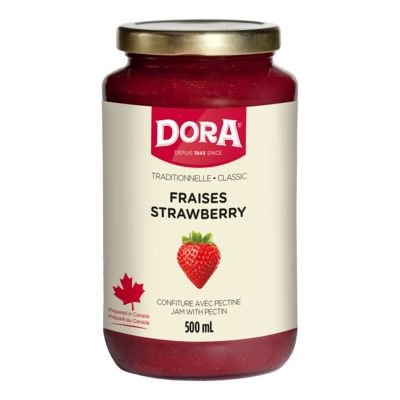 DORA Classic strawberry jam 500 ML X 3 From Canada