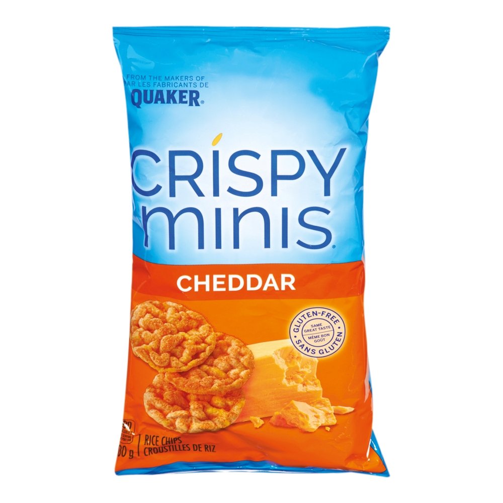 6 X Quaker Cheddar Cheese Crispy Minis 100 g From Canada