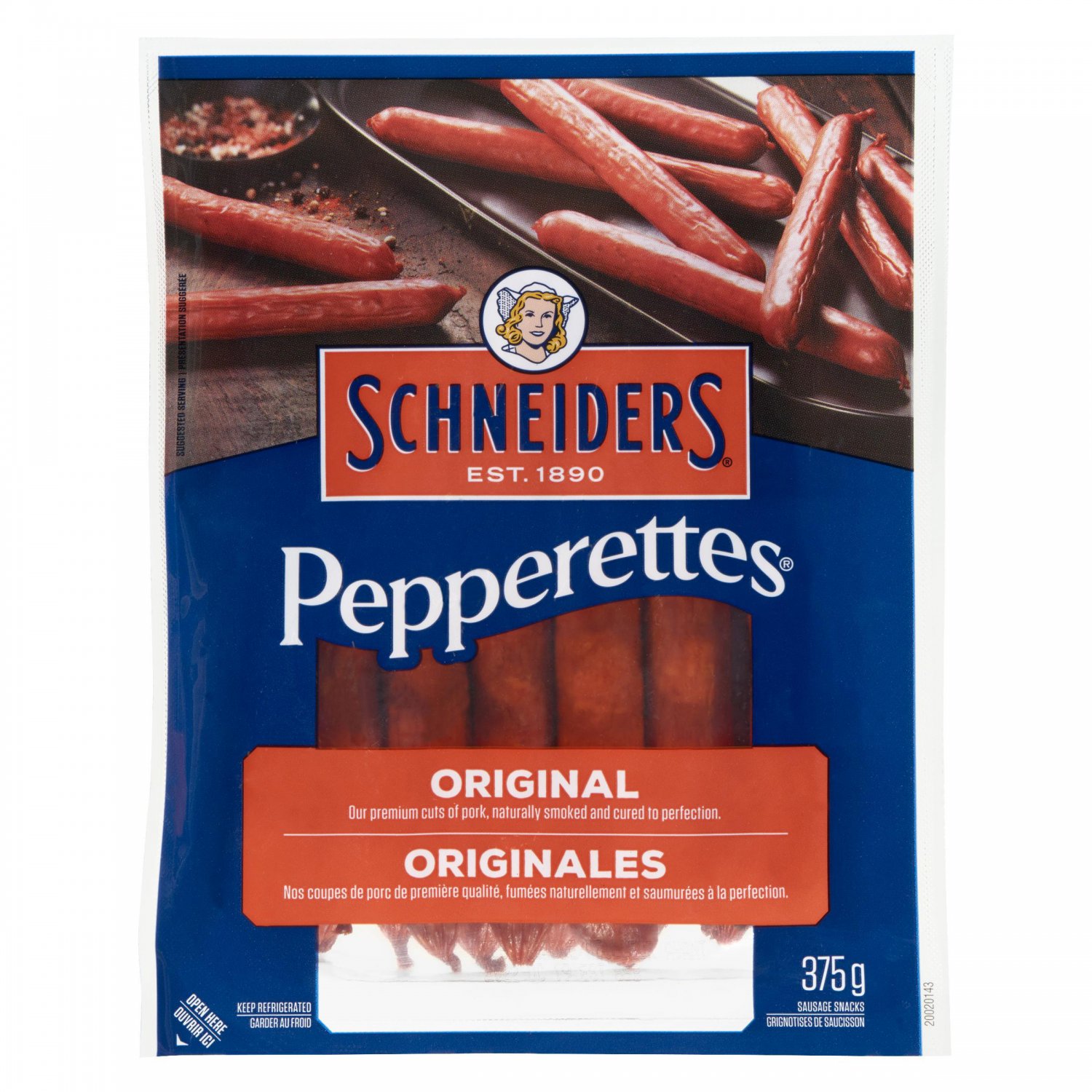 2 X Schneiders Pepperettes Bites Sausage Snacks European-From Canada