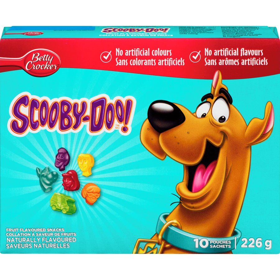 Scooby- Doo Betty Crocker Fruit Flavoured Snacks 10 boxes of 10 pouches ...
