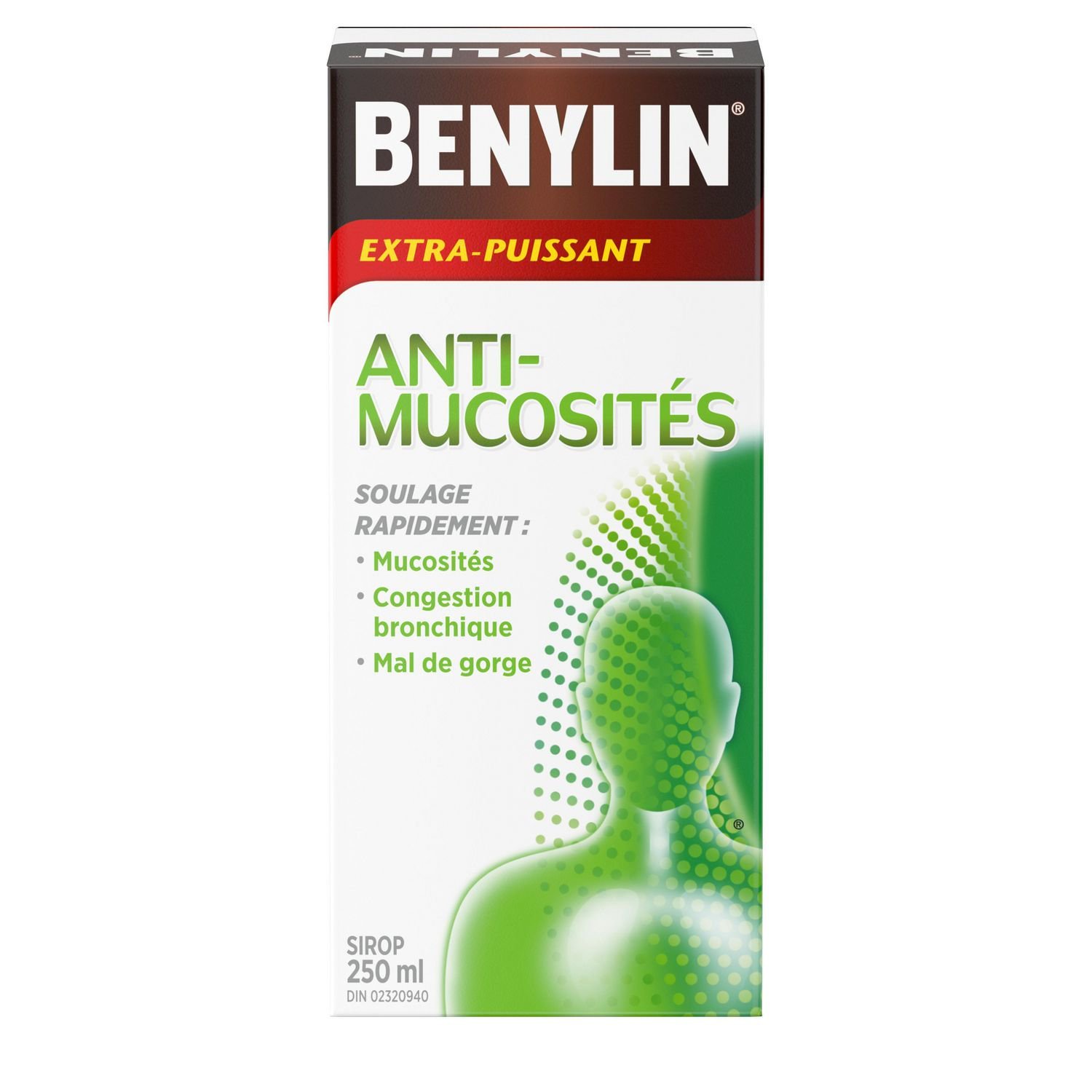 BENYLIN Extra Strength Mucus and Phlegm Syrup PLUS COUGH CONTROL 250ml ...