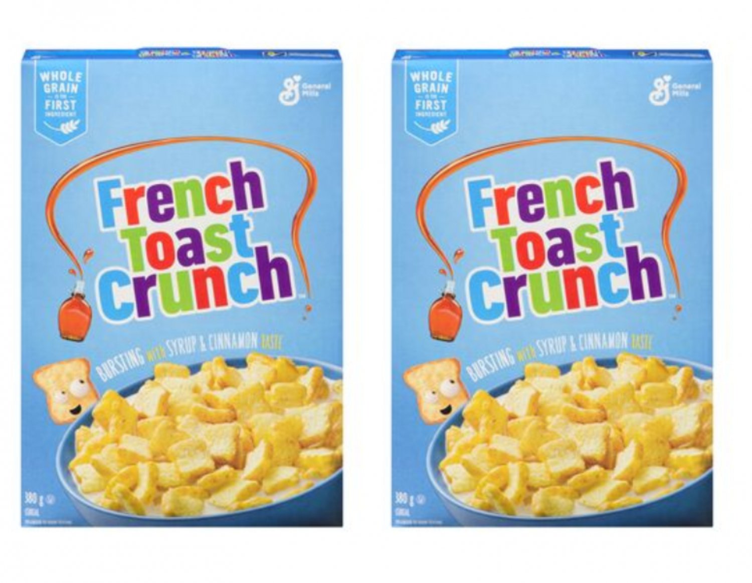 2 Boxes French Toast Crunch Maple Syrup Flavored Cereal 380 g GENERAL ...
