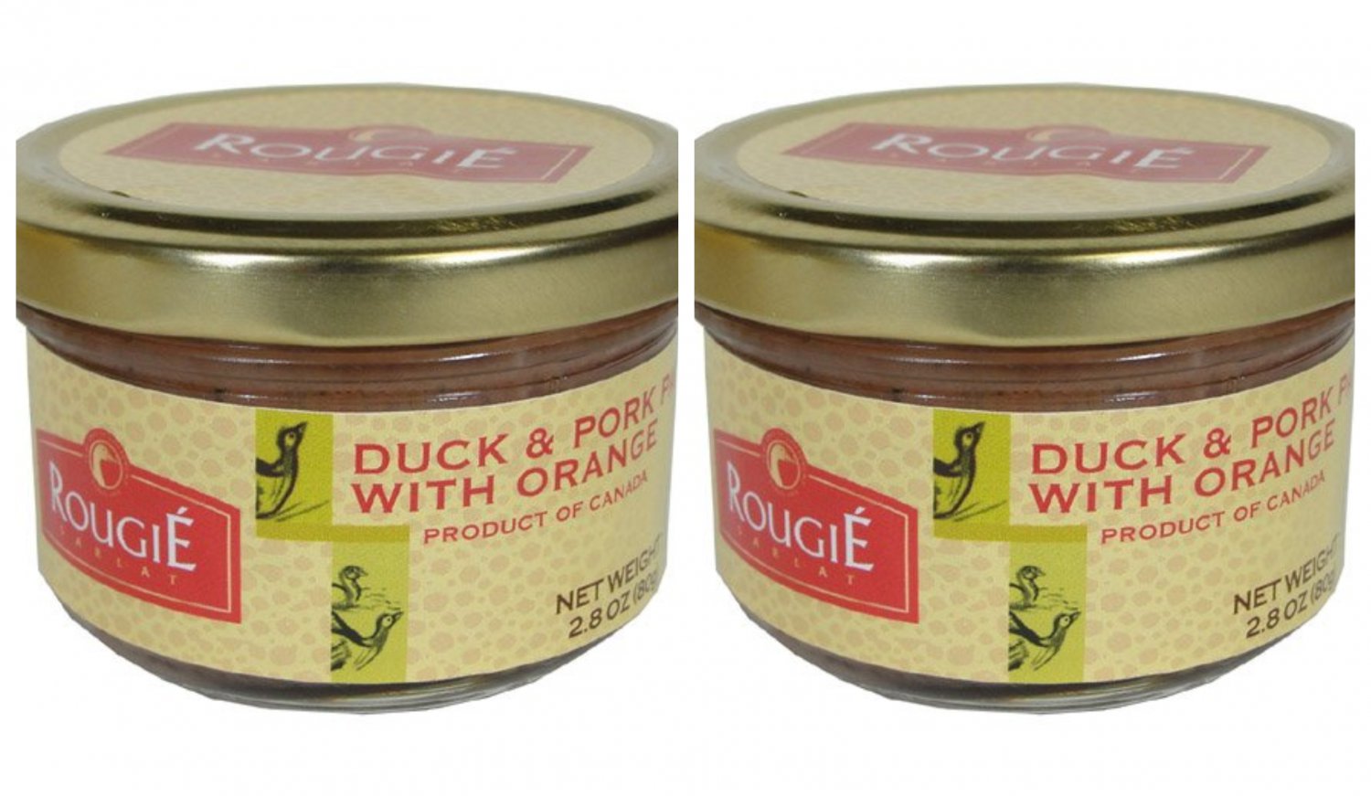 Gourmet --Rougie Duck & Pork Pate with Orange, 2.8 oz x 2 jars - by ...