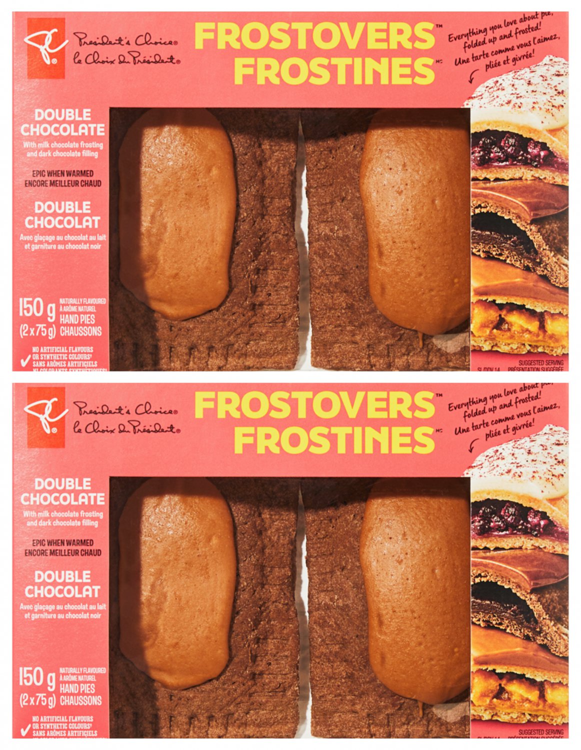 Double Chocolate Hand Pies 150 g x 2 boxes-Maxi .PC Made in Canada