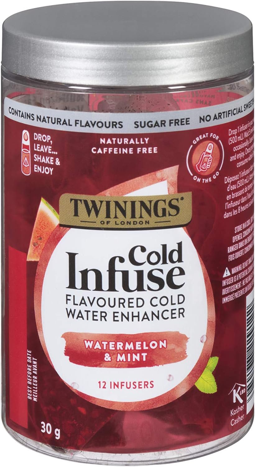 Twinings Cold Infuse Flavored Water Enhancer, Watermelon & Mint , 12 ...