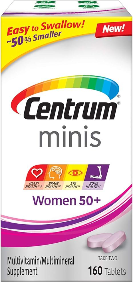 Centrum Women 50+ Multivitamin and Multimineral Supplement, Mini ...