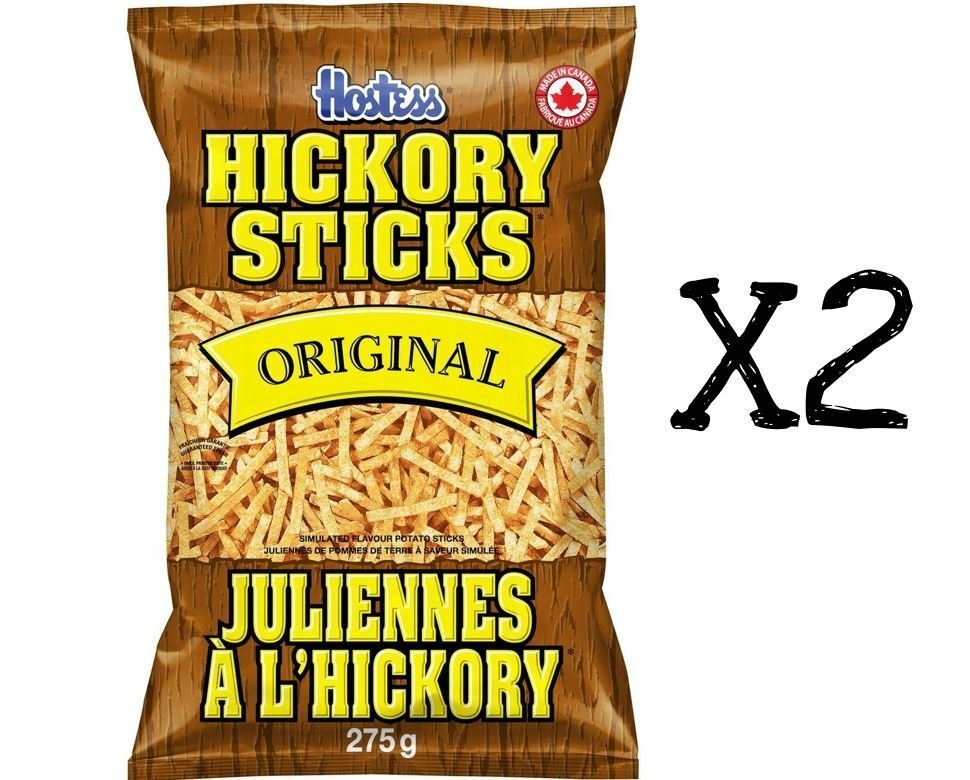 Hostess Hickory Sticks Original Chips 275g x2 Large Bags Fresh Canada