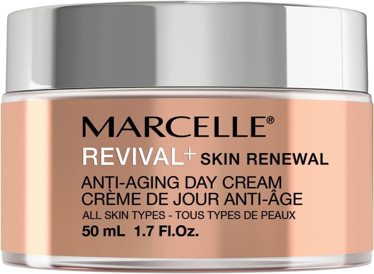 Marcelle Revival+ Skin Renewal Anti-Aging Day Cream, All Skin Types, 45 ...