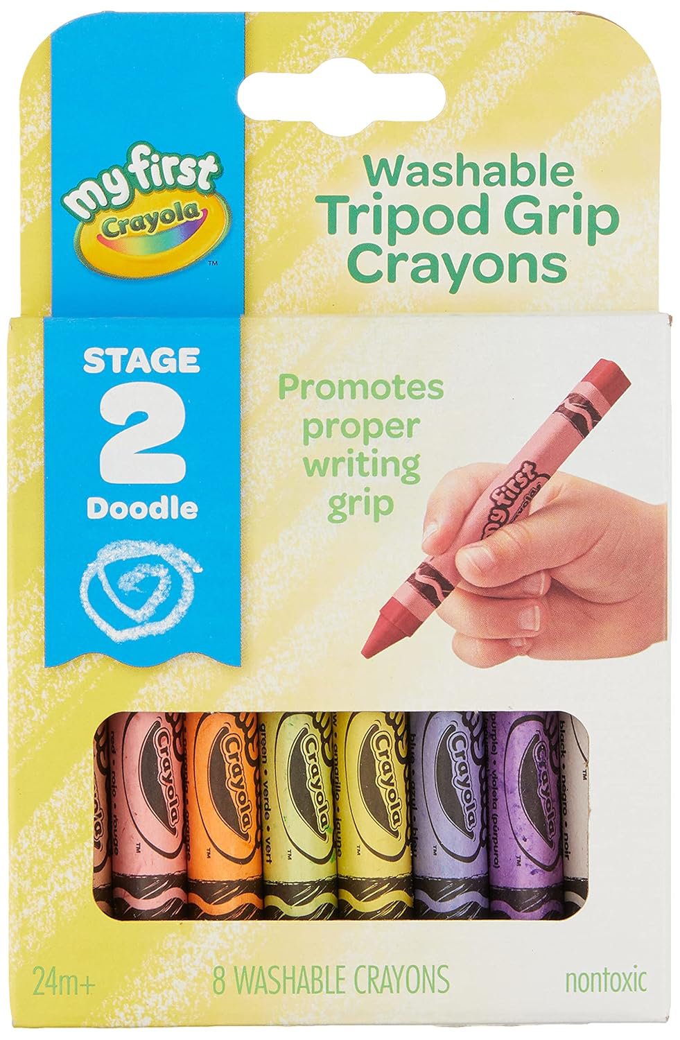 Crayola My First, Washable Tripod Crayons for Toddlers, 8ct FRom canada