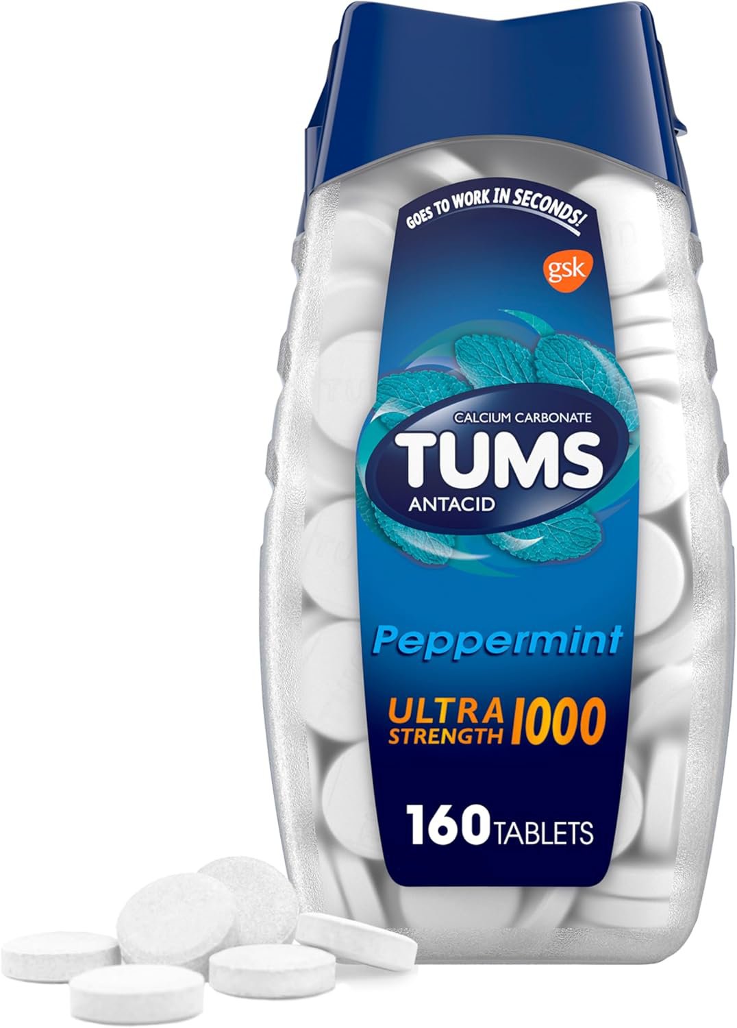 TUMS Ultra Strength Chewable Antacid Tablets for Heartburn Relief ...