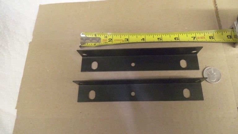 Custom Anodized Aluminum L bracket, 6-3/4" long x 1" tall x .055 thick ...
