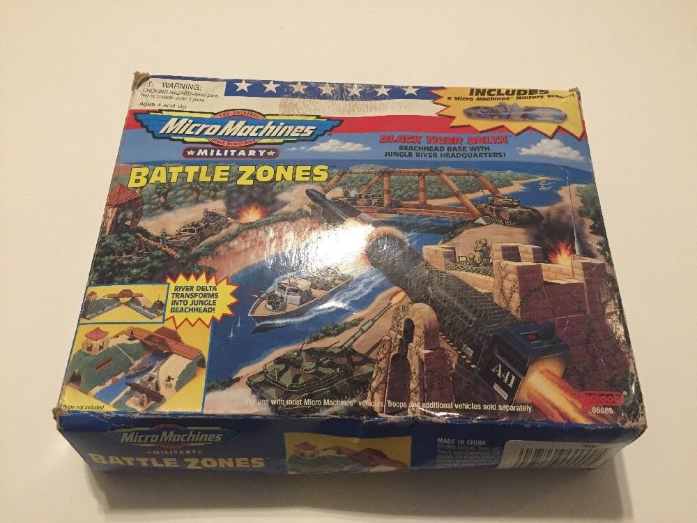 Micro Machines Battle Zones Black Tiger Delta Set Ships Free