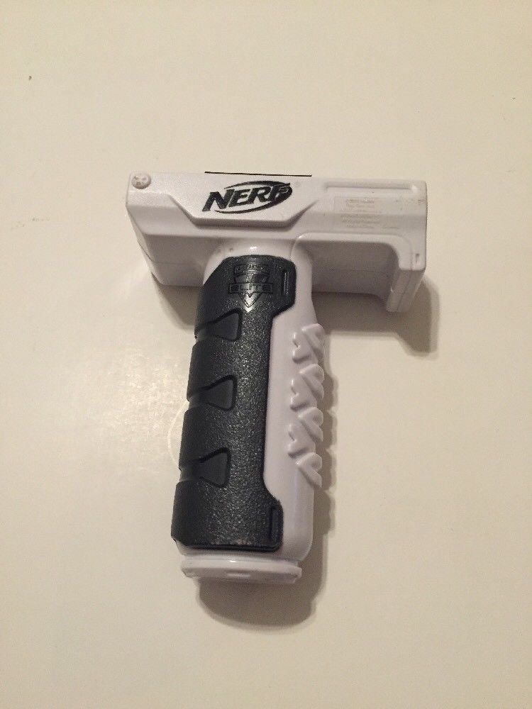 Nerf N-Strike White Elite Retaliator Pump Grip Foregrip Accessory ...