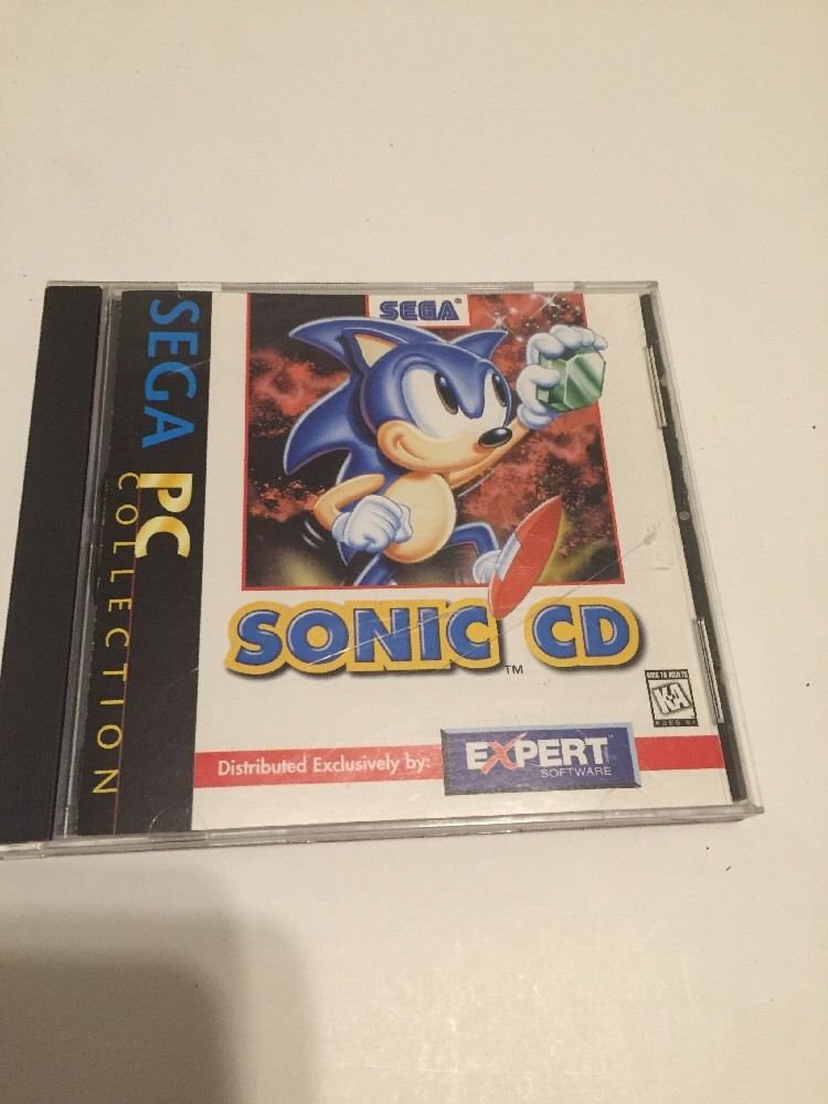 Sonic CD (PC, 1996) Sega Entertainment Video Game Complete Free Shipping