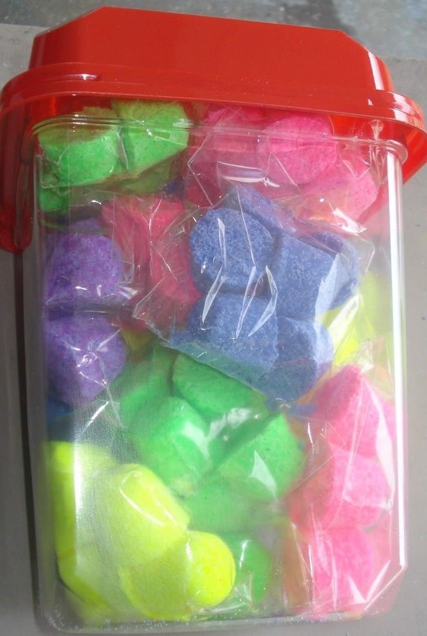 90 Fizzy Bath Bombs Fruity Scented With Large Square Beautiful ...